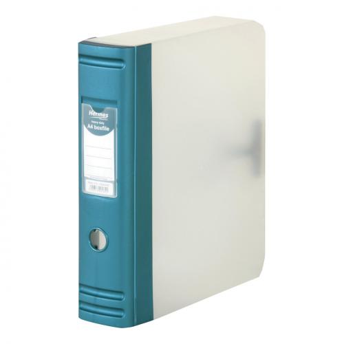 Hermes 2-D Ring Box File Ring Polypropylene 80mm Spine A4 8BA4007