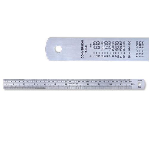 Linex Ruler Stainless Steel Imperial and Metric with LXESL30
