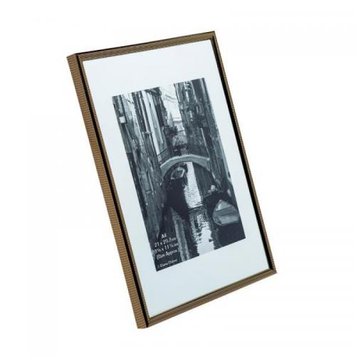 TPAC Photo Album Pinstripe Certificate Frame A4 Black/Gold PHT00044