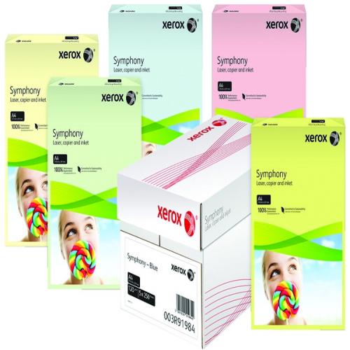 Xerox A4 Symphony Tinted 80gsm Copier Paper Rainbow Box ( XX53500